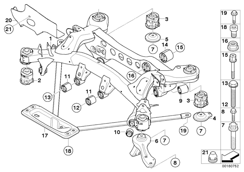 33326760340 Болт Torx с шайбой BMW | Запчасти на DRIVE2