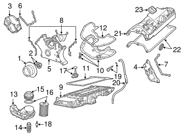 11141439717 Уплотнитель блока ГРМ BMW | Запчасти на DRIVE2