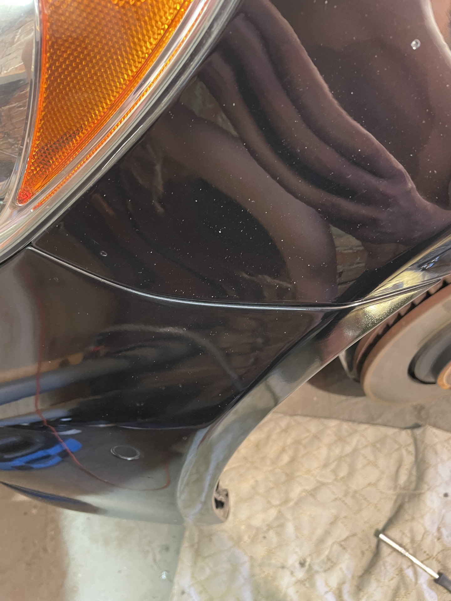 Замена кронштейна крепления бампера. — Lexus LS (USF40/41), 4,6 л, 2007 ...