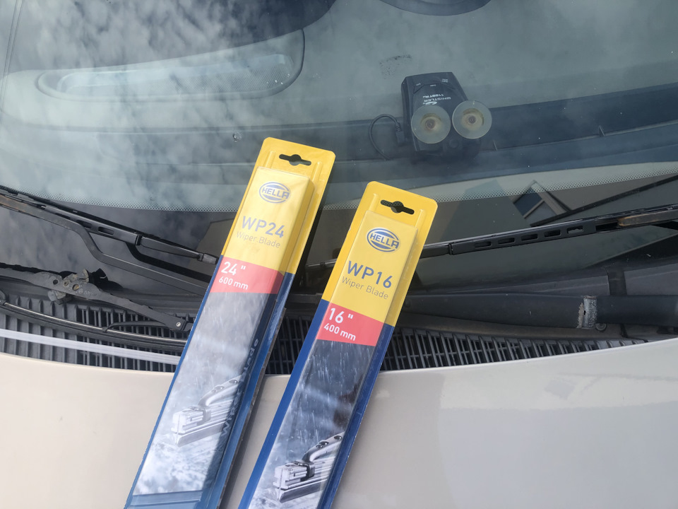 Щетки стеклоочистителя Hella 60/40 — Lada Калина Хэтчбек (1G), 1,6 л ...