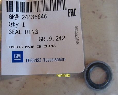 24436646 Уплотнительное кольцо трубки системы охлаждения GM | Запчасти ...