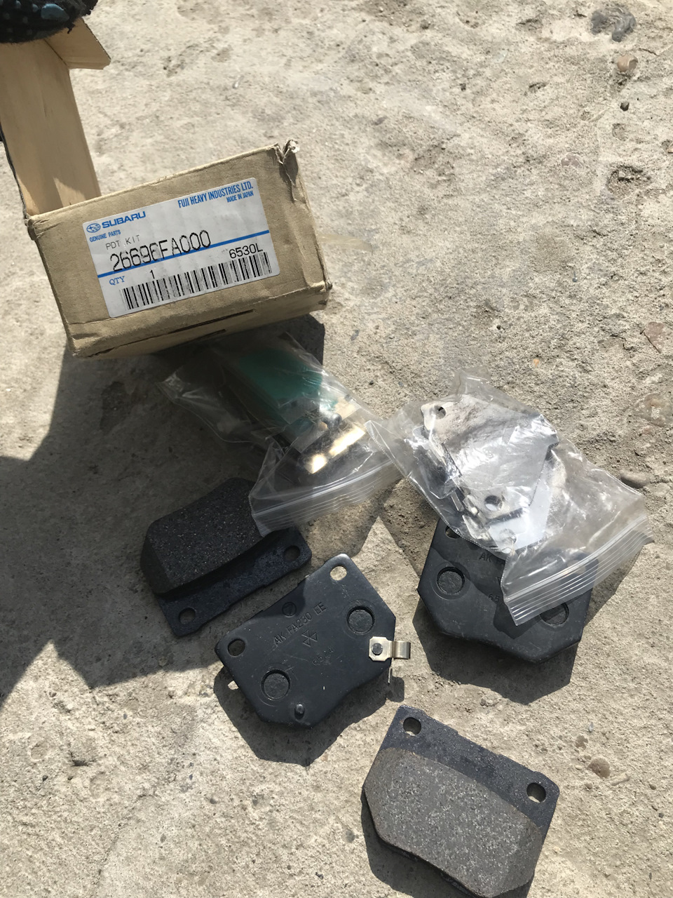 26696FA000 ТОРМОЗНЫЕ КОЛОДКИ Subaru Impreza GGA после 2002.11, GGB ...