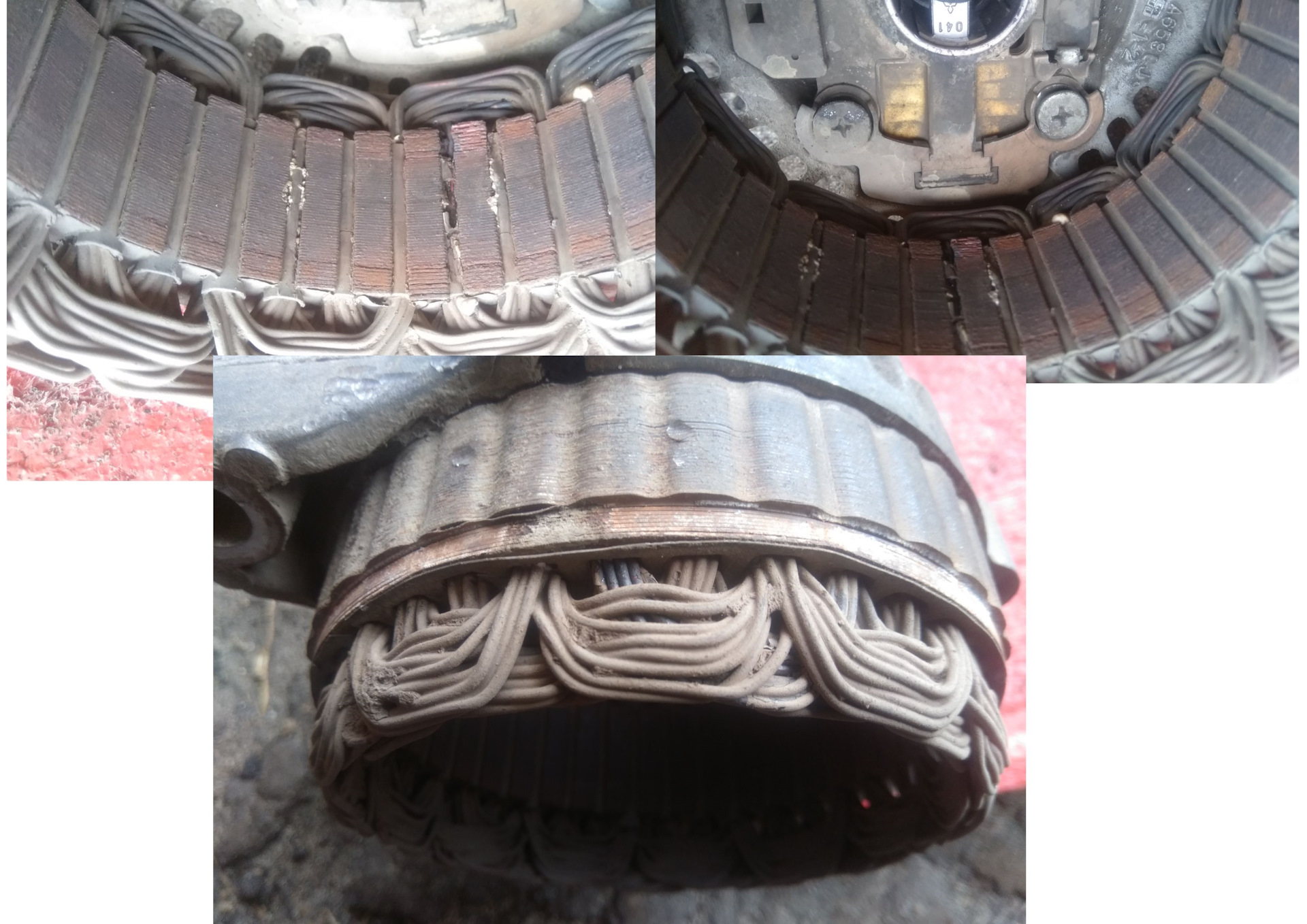 Замена статора генератора Mitsubishi 31400-84E10 — Suzuki Swift (2G), 1 ...