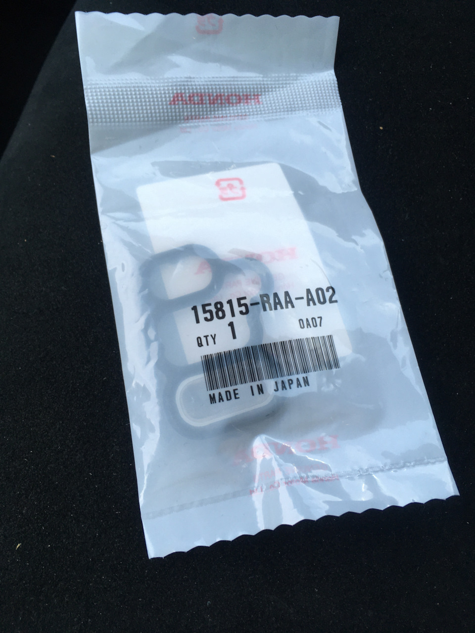 15815RAAA02 Прокладка фильтра Honda | Запчасти на DRIVE2