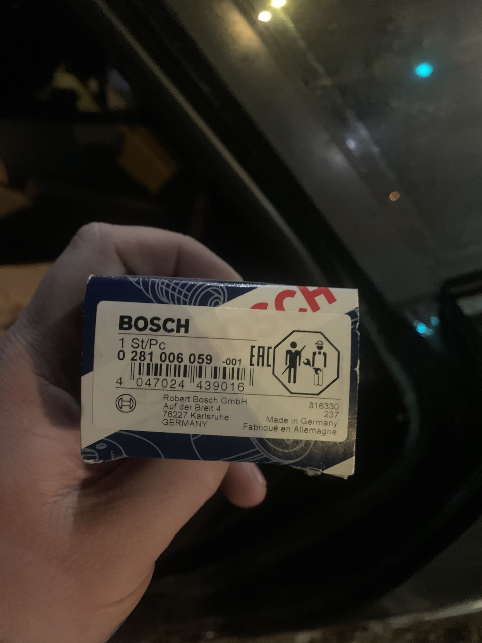 0281006059 Датчик давления наддува BOSCH | Запчасти на DRIVE2