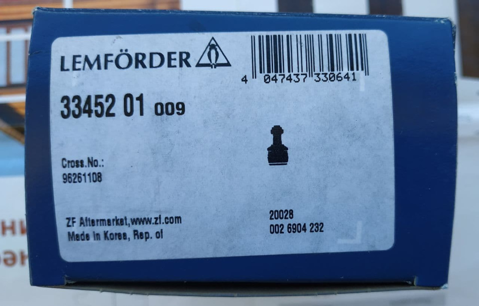 96261108 Опора шаровая GM | Запчасти на DRIVE2