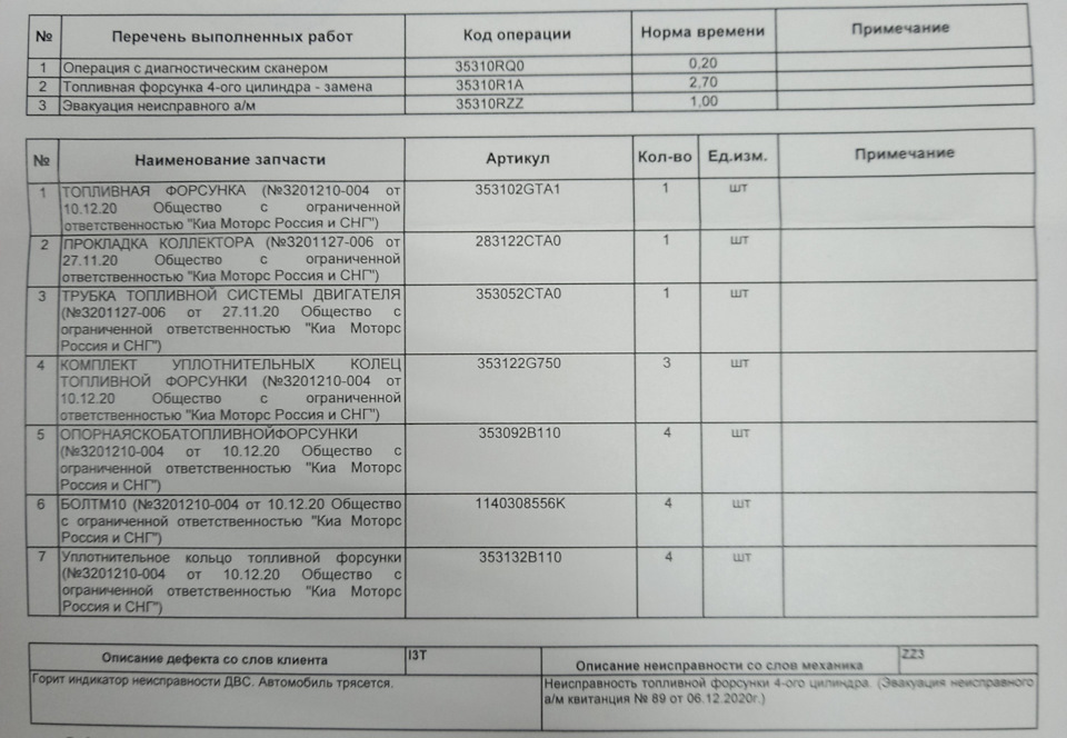 353122G750 Топливная форсунка KIA HYUNDAI | Запчасти на DRIVE2