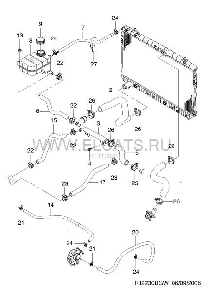 Внеплановый ремонт. Патрубок — Chevrolet Lacetti Sedan, 1,8 л, 2006 ...