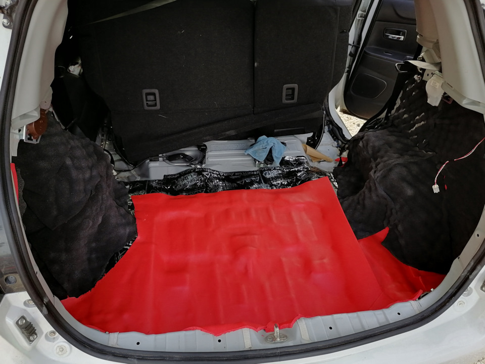 Вибро — шумоизоляция (часть 2) — Mitsubishi ASX, 1,8 л, 2014 года ...