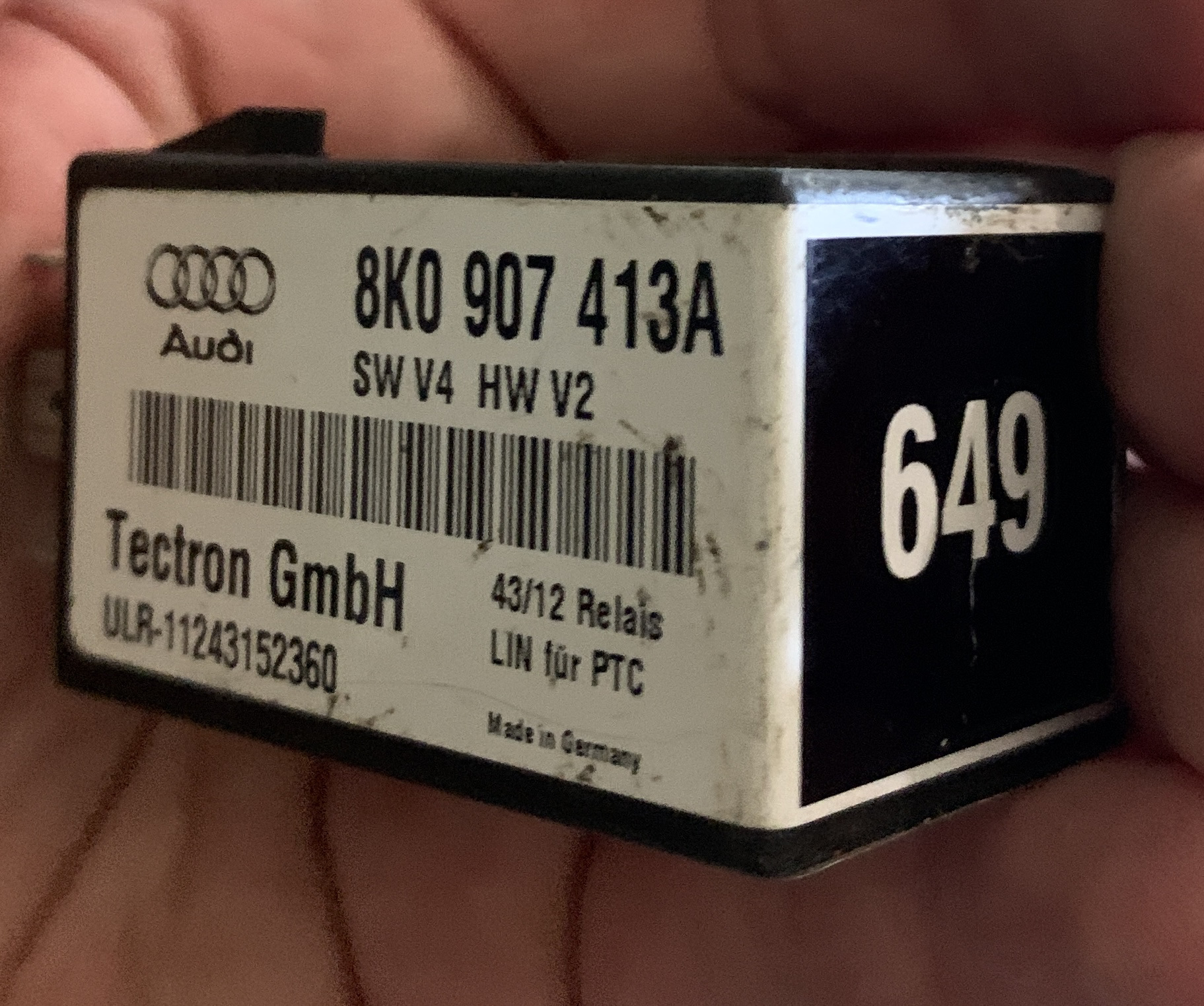 Установка доп. отопителя (PTC, Фен, ТЭН, 7E6) — Audi A5 Sportback (1G ...