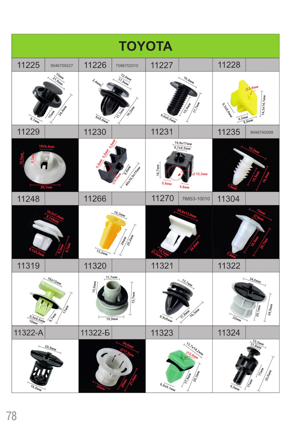 9046709227 КЛИПСА КРЕПЕЖНАЯ 292 TOYOTA LEXUS | Запчасти на DRIVE2