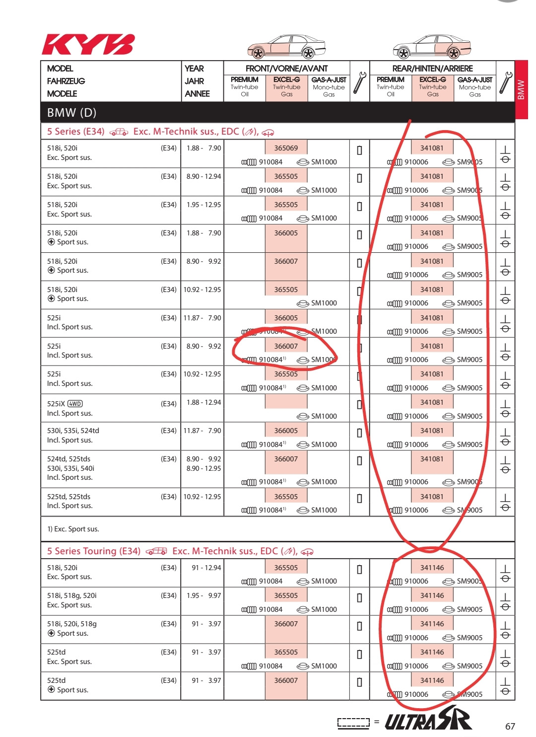 Вопрос по амортизаторам E34 — BMW 5 series (E34), 2 л, 1994 года ...