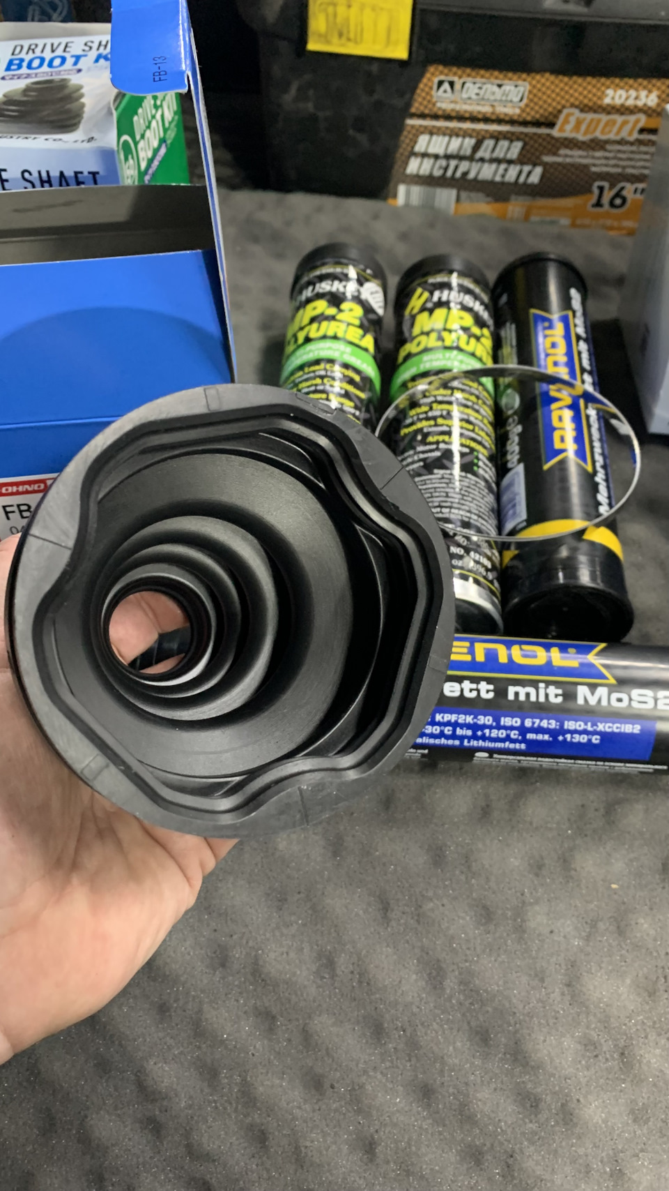 ☑ Замена пыльников привода и смазки для триподов Прадо120 ☑ — Toyota ...