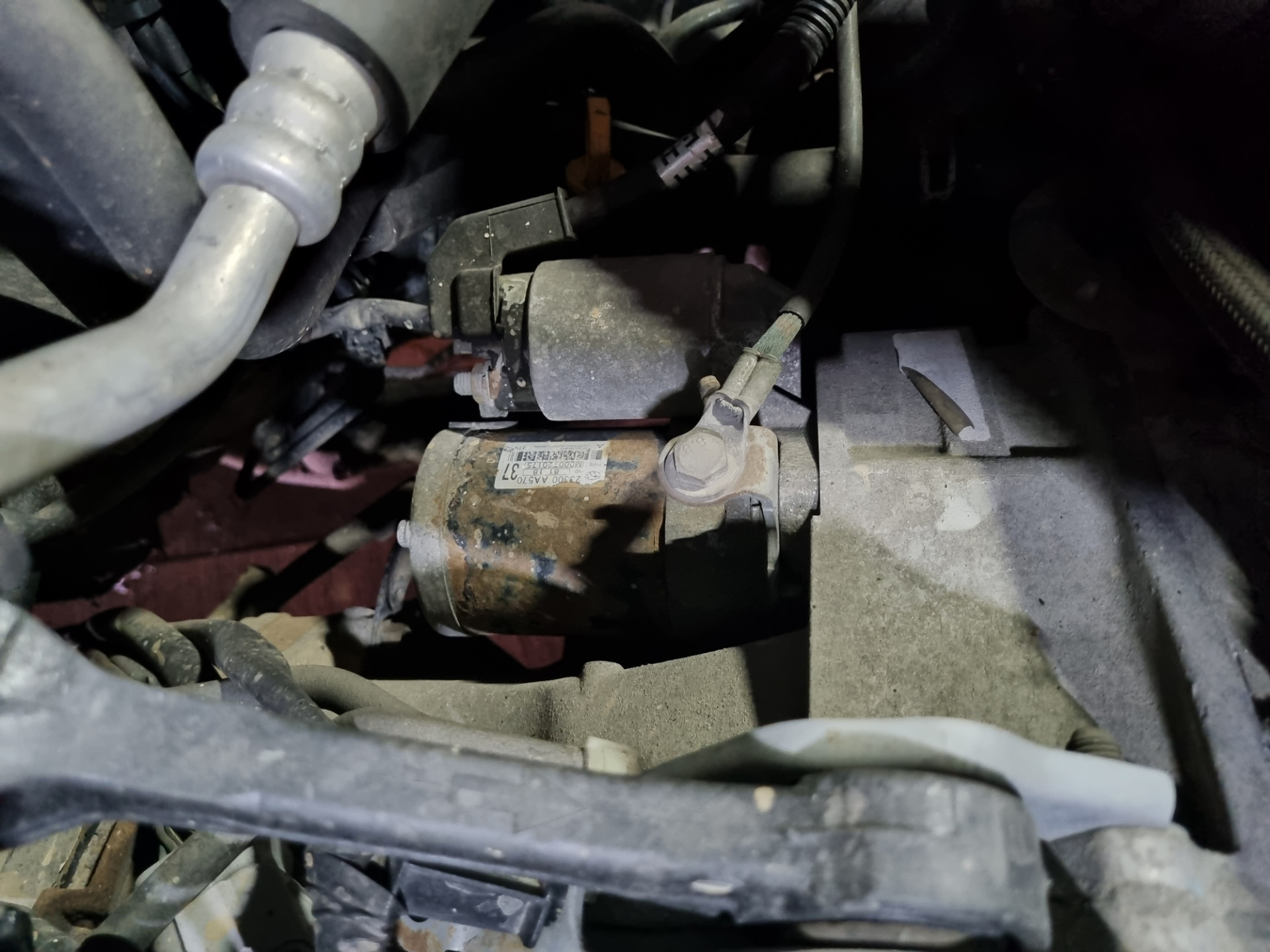 Замена проводов стартера — Subaru Forester (SH), 2,5 л, 2008 года ...