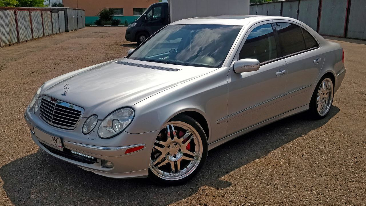 Brabus-style Black Monoblock — Mercedes-Benz E-Class (W211), 3,2 л, 2004 года | колёсные диски ...