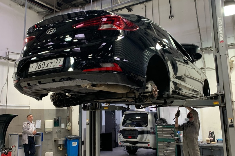 ТО-2, обслуживание тормозов, шиномонтаж — Hyundai Elantra (6G), 1,6 л ...