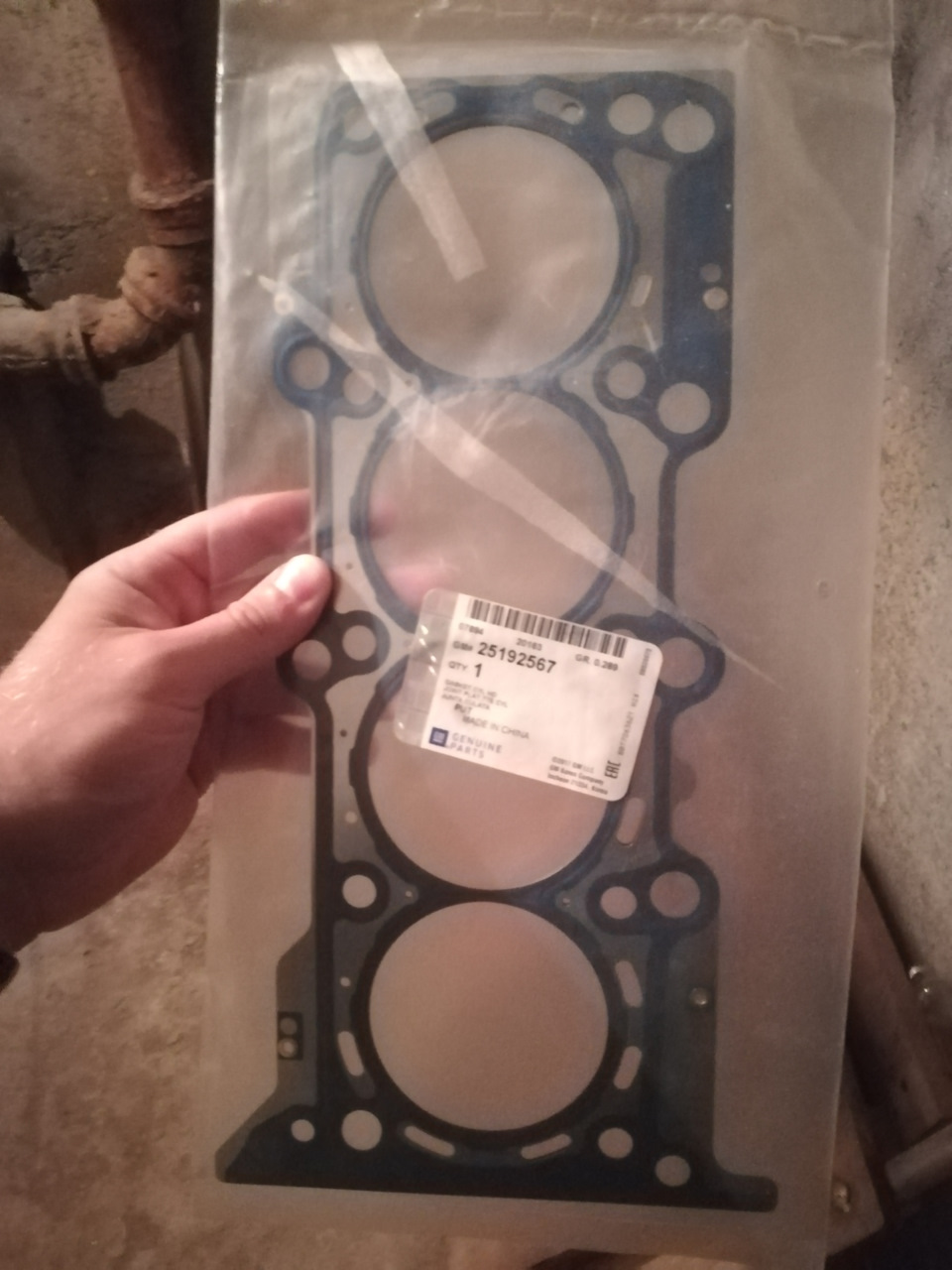 25192567 Прокладка головки блока цилиндров GM | Запчасти на DRIVE2