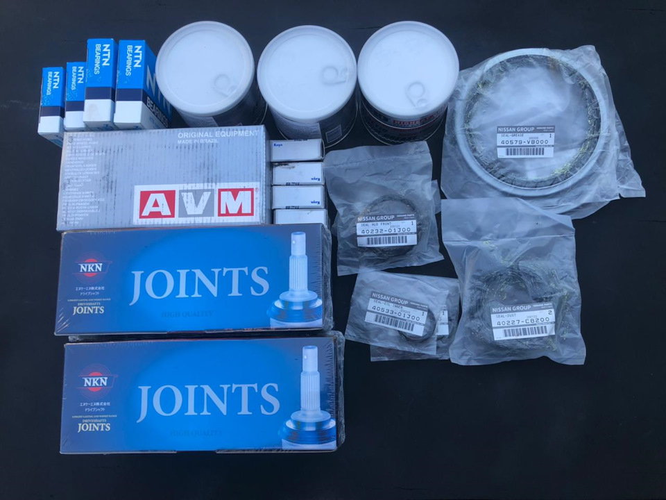 Запчасти в передний мост — Nissan Safari (Y61), 4,5 л, 1998 года ...