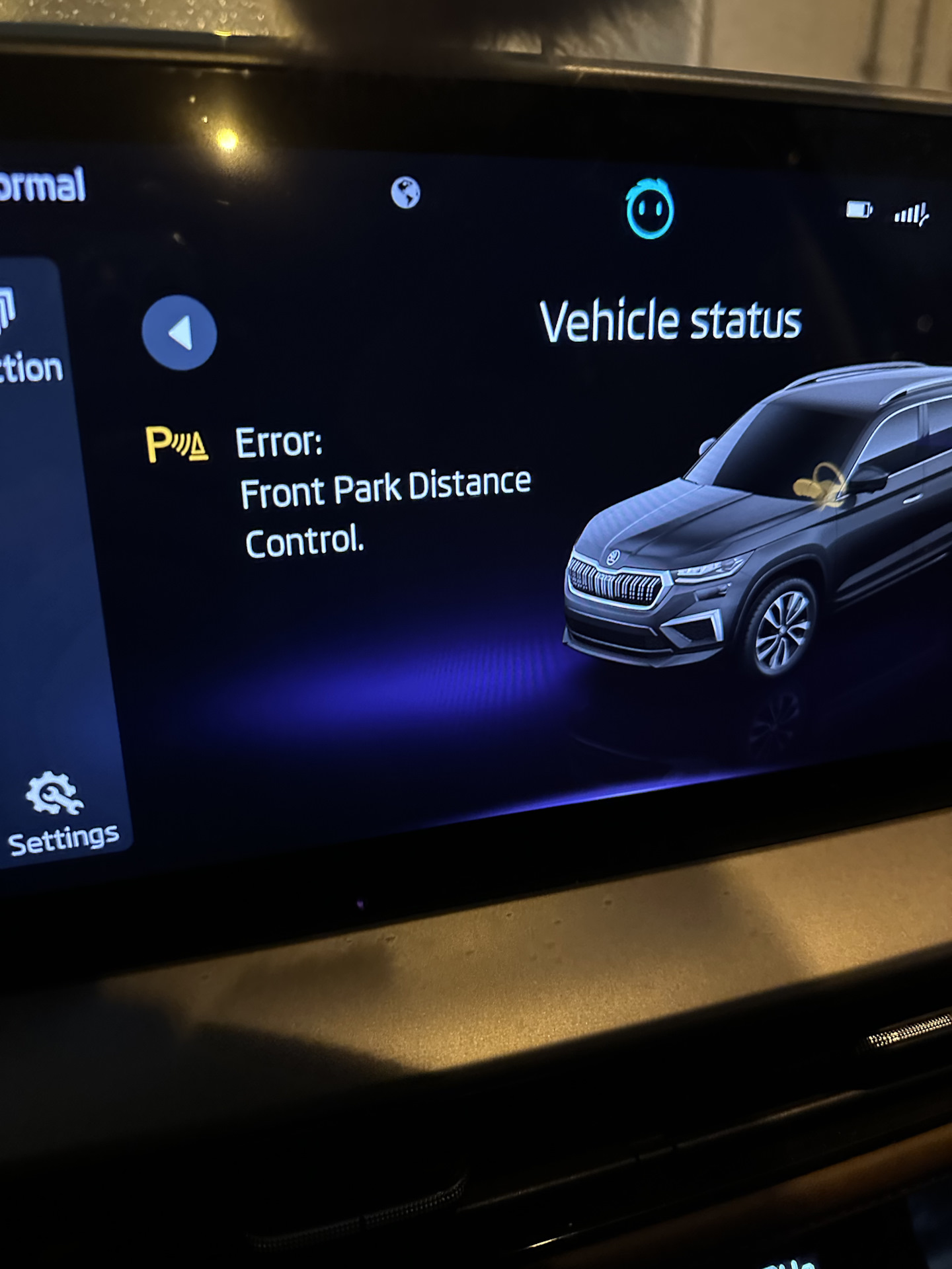 Front Park Distance Control — Skoda Kodiaq (1G), 2 л, 2023 года ...