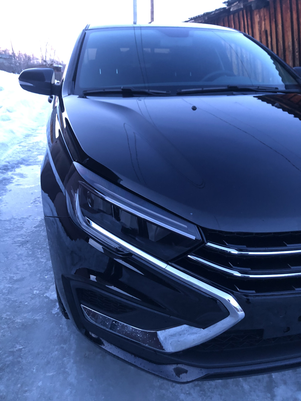 Оклейка фар, полировка, керамика — Lada Vesta (NG), 1,6 л, 2024 года ...