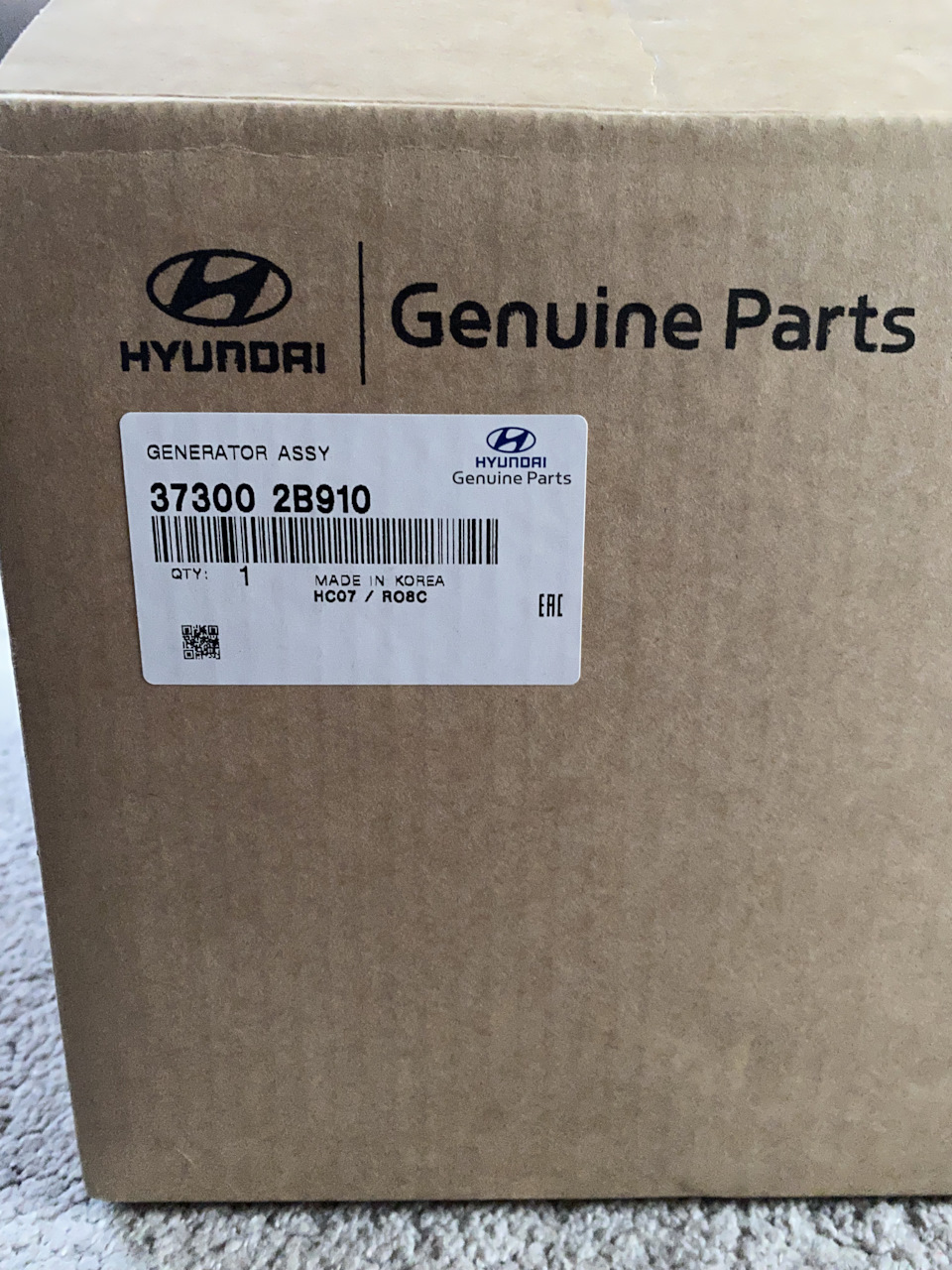 373002B910 Генератор KIA HYUNDAI | Запчасти на DRIVE2