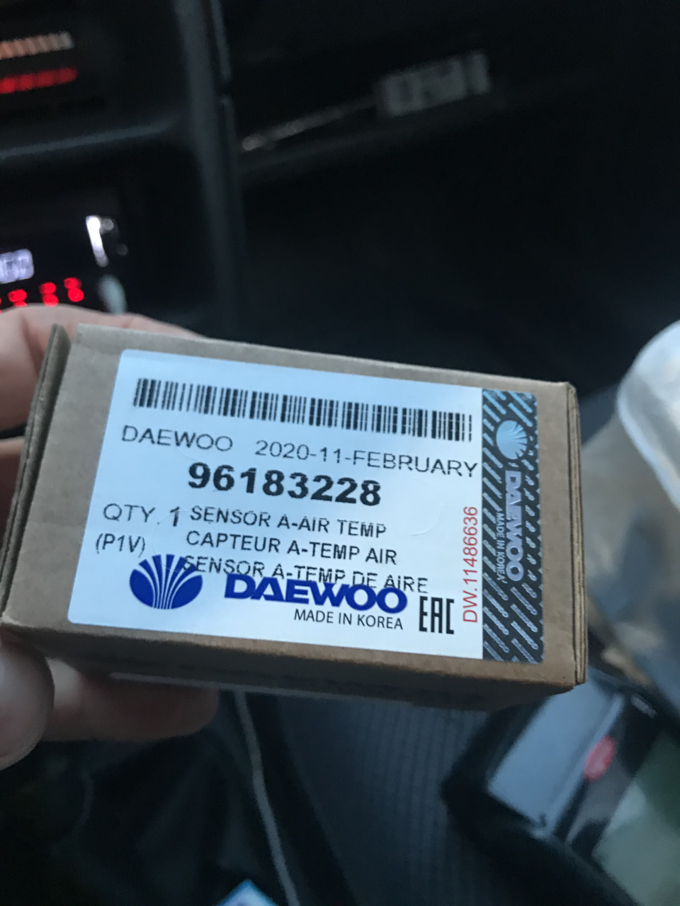 96183228 Датчик температуры наружного воздуха / Chevrolet 99~ GM ...