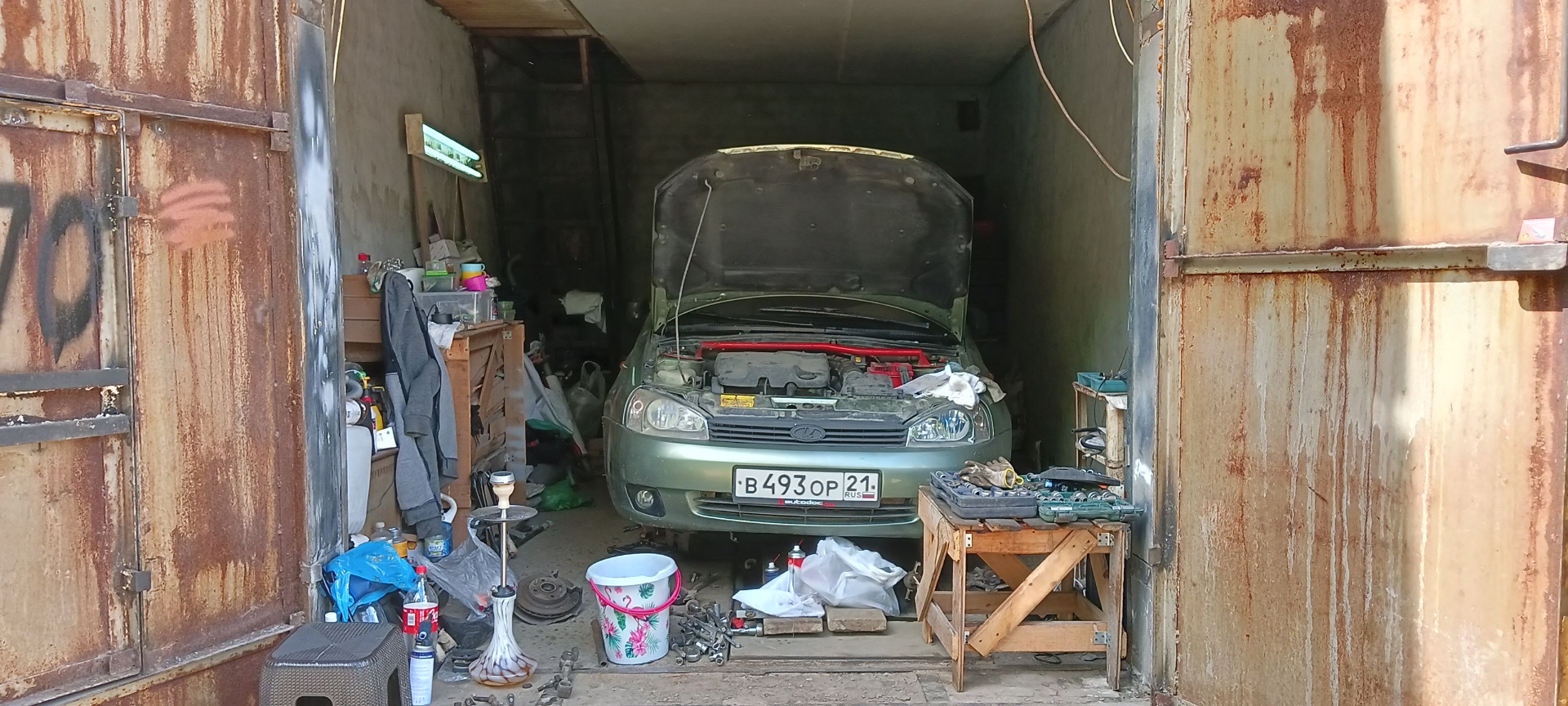 Подвеска передняя — Lada Калина седан, 1,6 л, 2010 года | плановое ТО ...