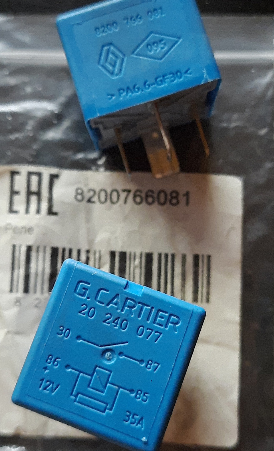 8200766081 Реле RENAULT | Запчасти на DRIVE2