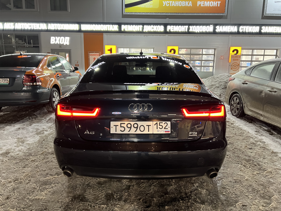 Тонировка фонарей ppf A6 c7 — Audi A6 (C7), 2,8 л, 2011 года | стайлинг | DRIVE2