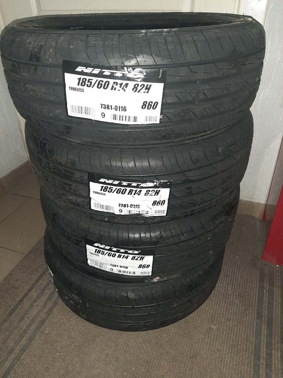 Приобретение шин NITTO NT860 R14 185/60 82H — Lada Приора седан, 1,6 л ...