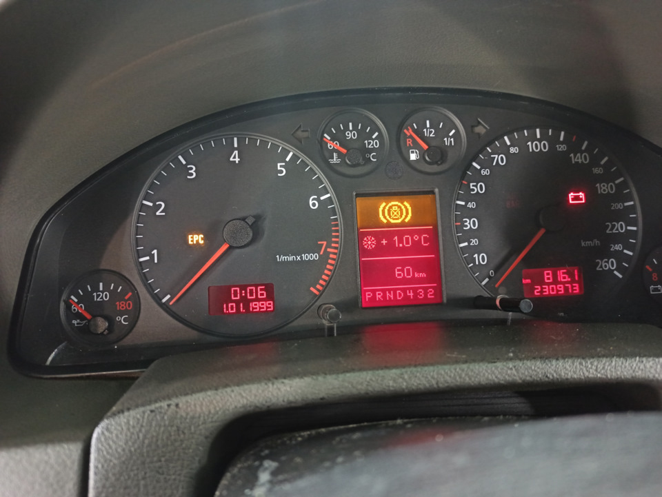 Ошибка по панели — Audi A6 (C5), 2,4 л, 1999 года | поломка | DRIVE2