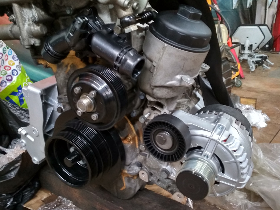 SWAP M52B28TU (Часть #2) Подготовка к установке двигателя. Красим ...