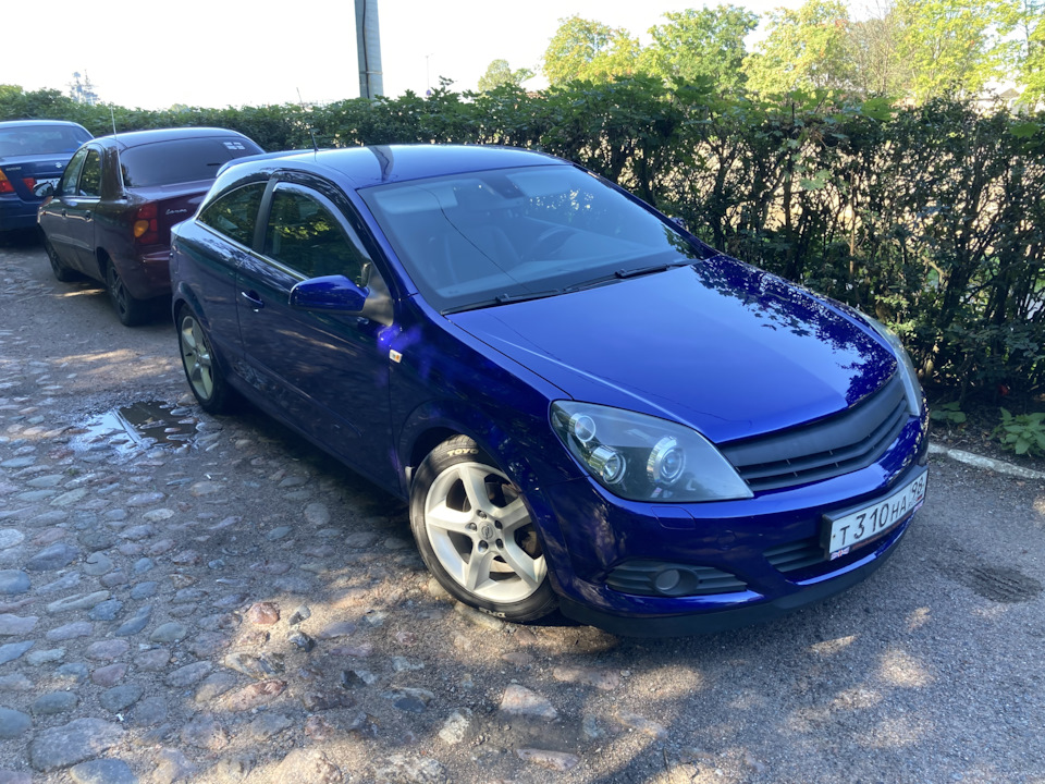 San Marino blue — Opel Astra H GTC, 1,8 л, 2008 года | кузовной ремонт ...