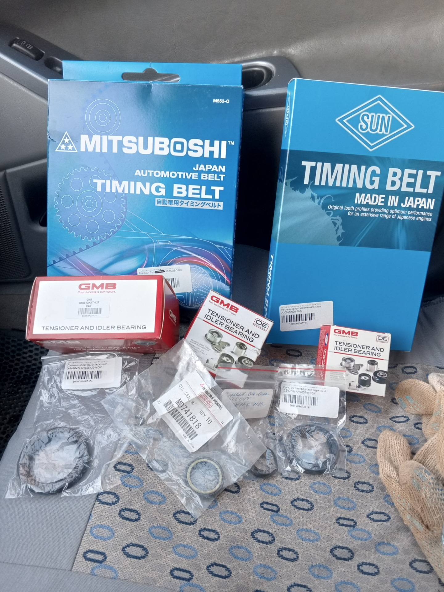 Замена грм комплект — Mitsubishi Galant (8G), 2,4 л, 2002 года ...