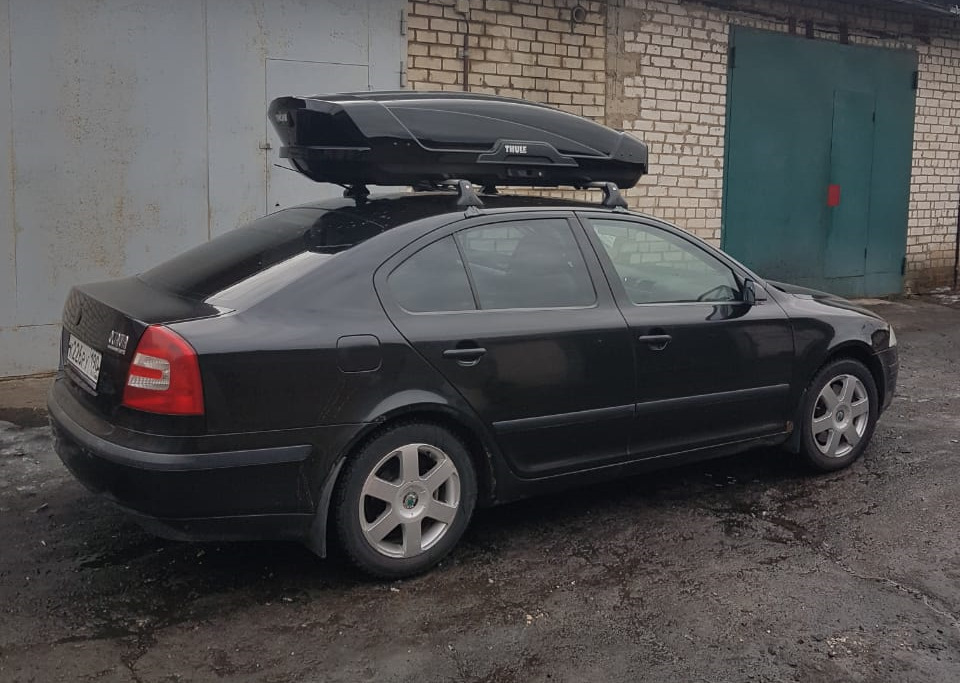 Бокс на крышу Октавия А5 — Skoda Octavia A5 Mk2, 1,8 л, 2008 года ...