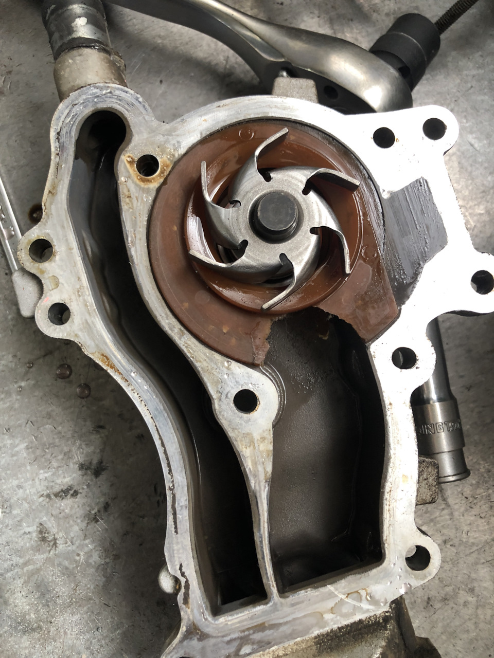 Замена помпы (водяной насос) — Opel Astra J, 1,4 л, 2011 года | поломка ...