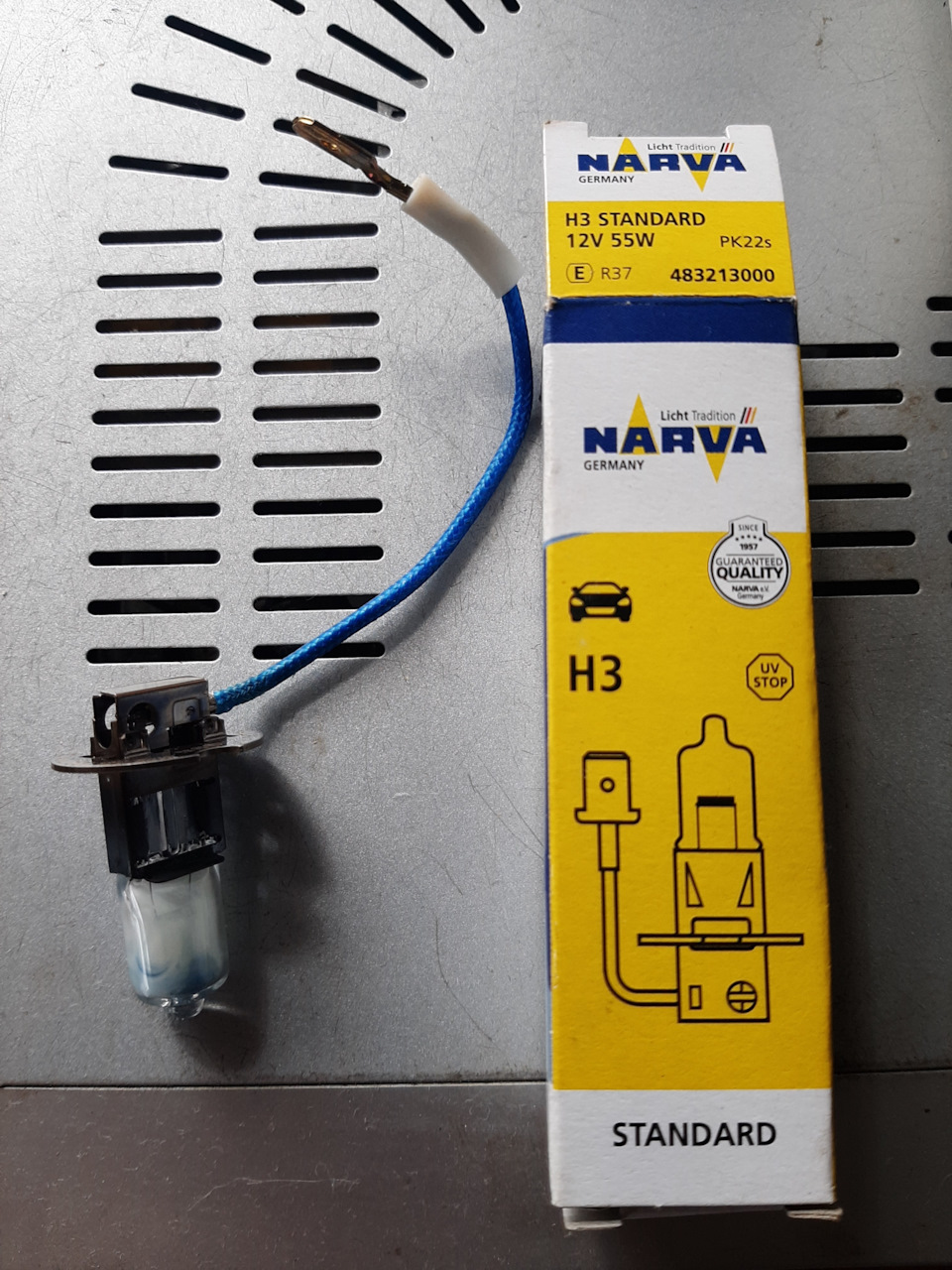 483213000 Лампа накаливания галогенная (H3 12V 55W PK22s) NARVA ...