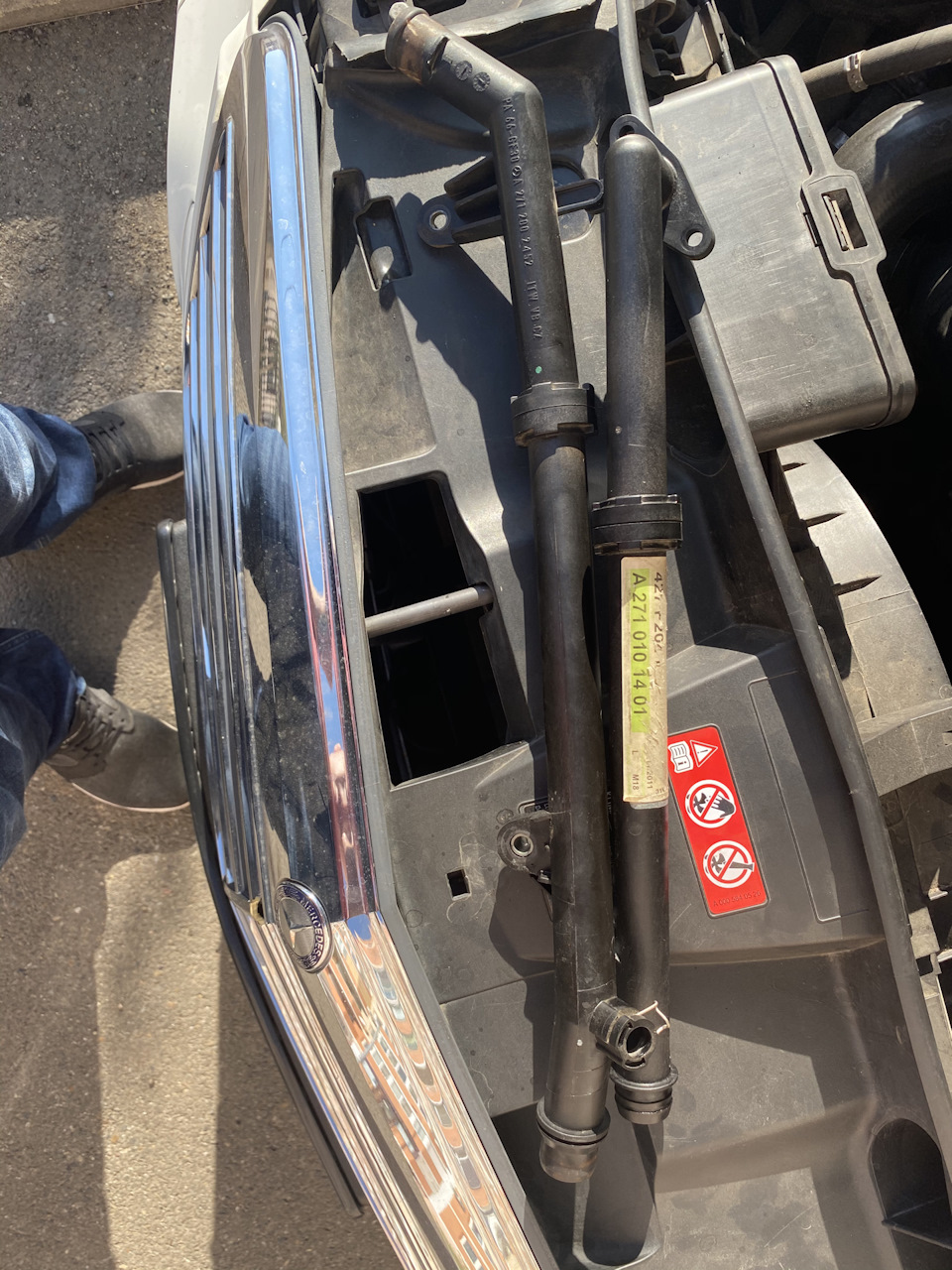 14. Течь антифриза — Mercedes-Benz E-Class (W212), 1,8 л, 2011 года ...