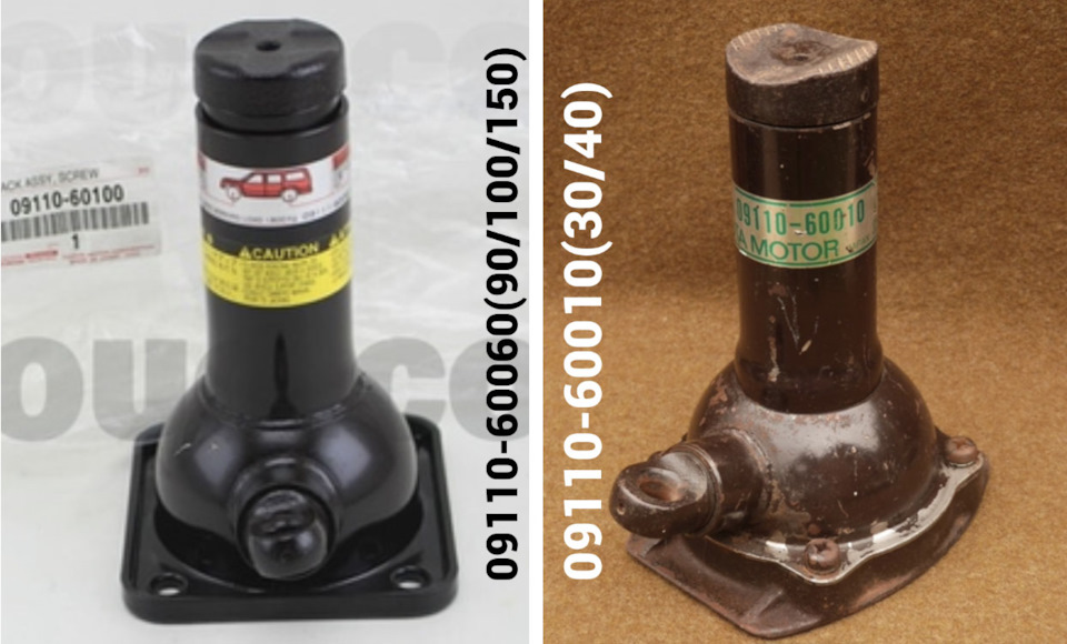 Обновляем коричневый домкрат 09110-60010 — Toyota Land Cruiser 40, 3 л ...