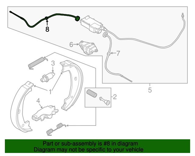 34436870191 Трос привода стояночного тормоза Л BMW | Запчасти на DRIVE2