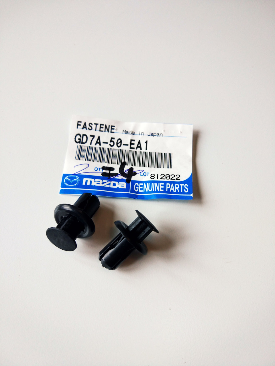 GD7A50EA1 КЛИПСА КРЕПЕЖНАЯ 1 MAZDA | Запчасти на DRIVE2