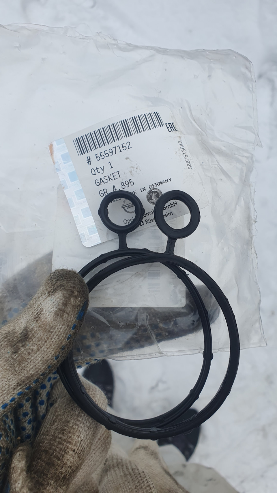 55597152 Кольцевое уплотнение GM | Запчасти на DRIVE2