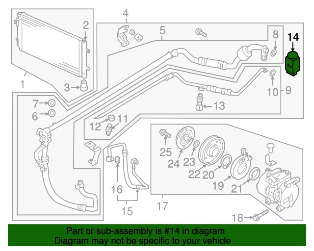 976041G001 Терморегулирующий расширительный клапан системы охлаждения ...