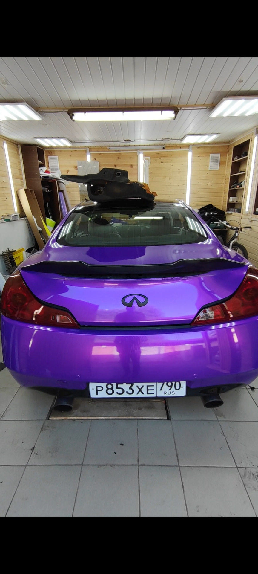 Спойлер приехал — Infiniti G37 Coupe, 3,7 л, 2009 года | стайлинг | DRIVE2