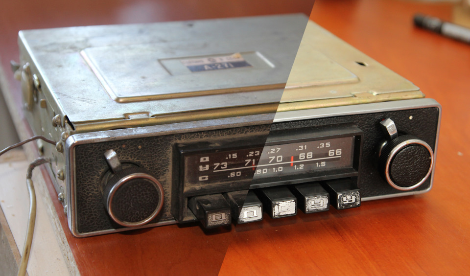 Штатный приёмник A-271. Восстановление передней панели — Lada 2103, 1,5 ...