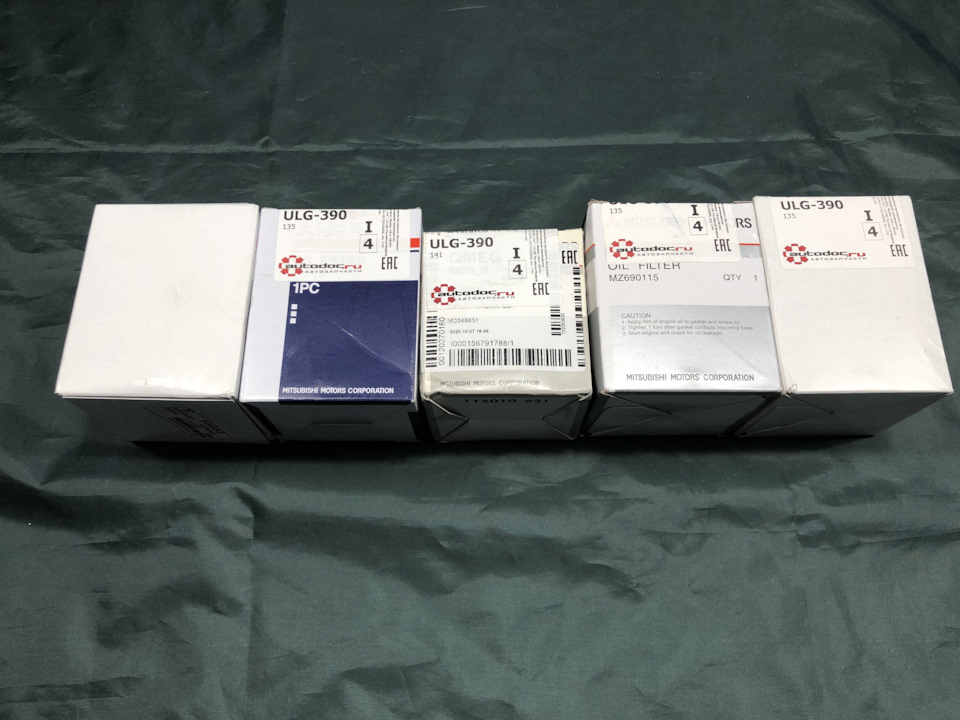 Внешнее визуальное сравнение оригинальных масляных фильтров для 6B31 ...