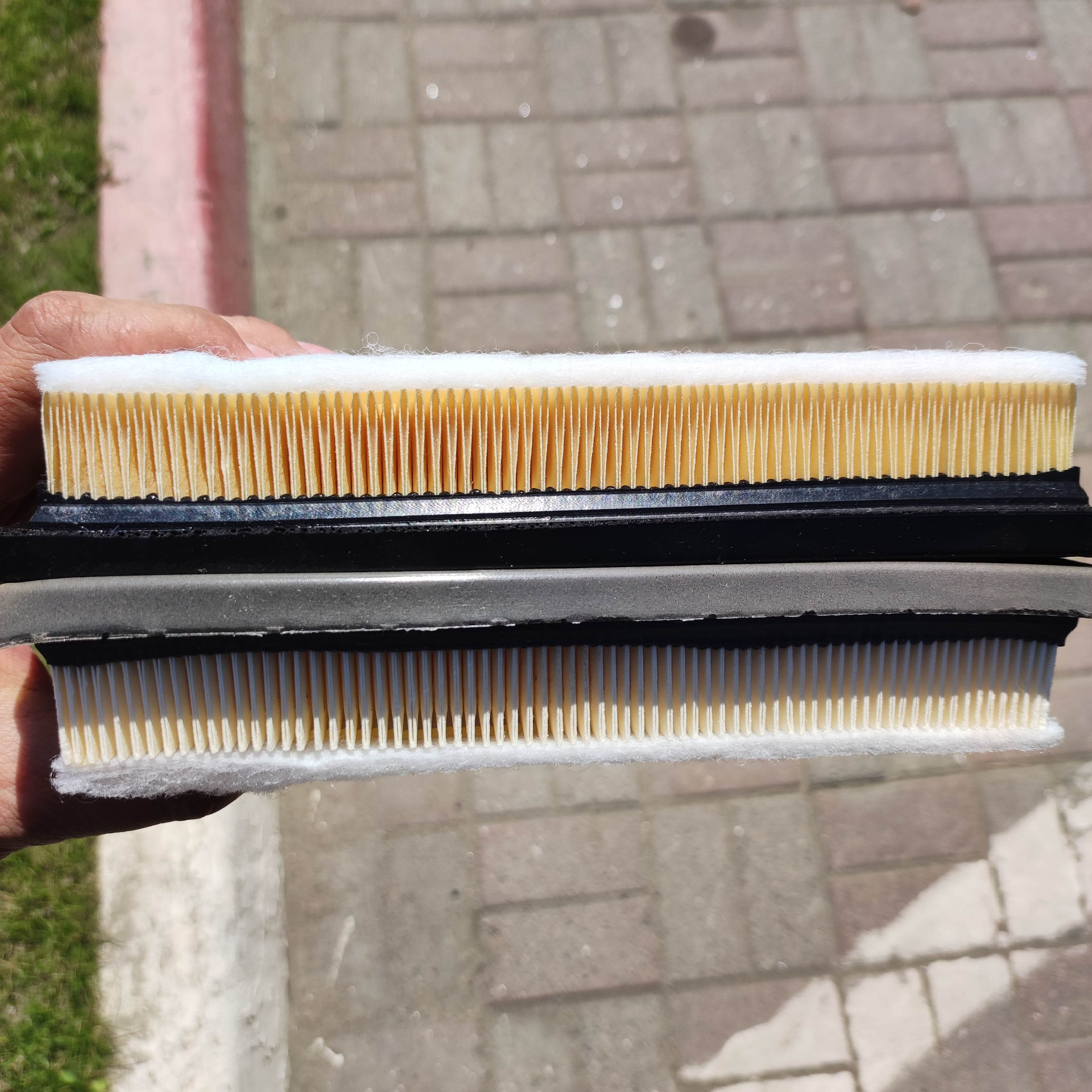 Воздушный фильтр двигателя при ТО — Lexus RX 450h (3G), 3,5 л, 2009 ...