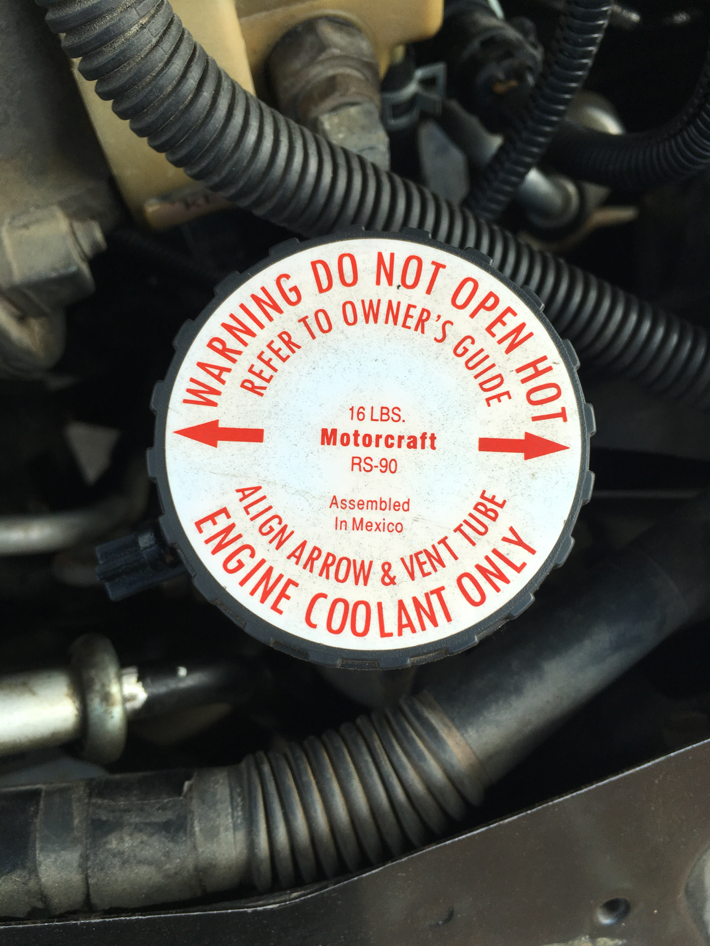 Оригинальная крышка радиатора — Ford Taurus (2G), 3 л, 1994 года ...