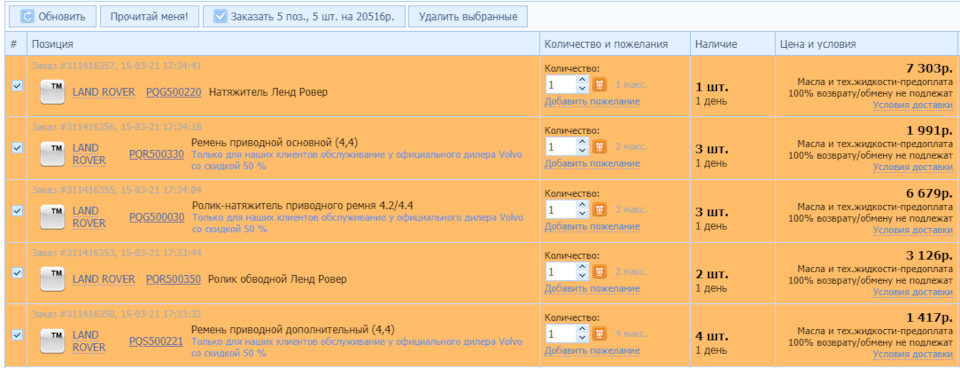 PQG500030 Натяжитель Jaguar Land Rover | Запчасти на DRIVE2