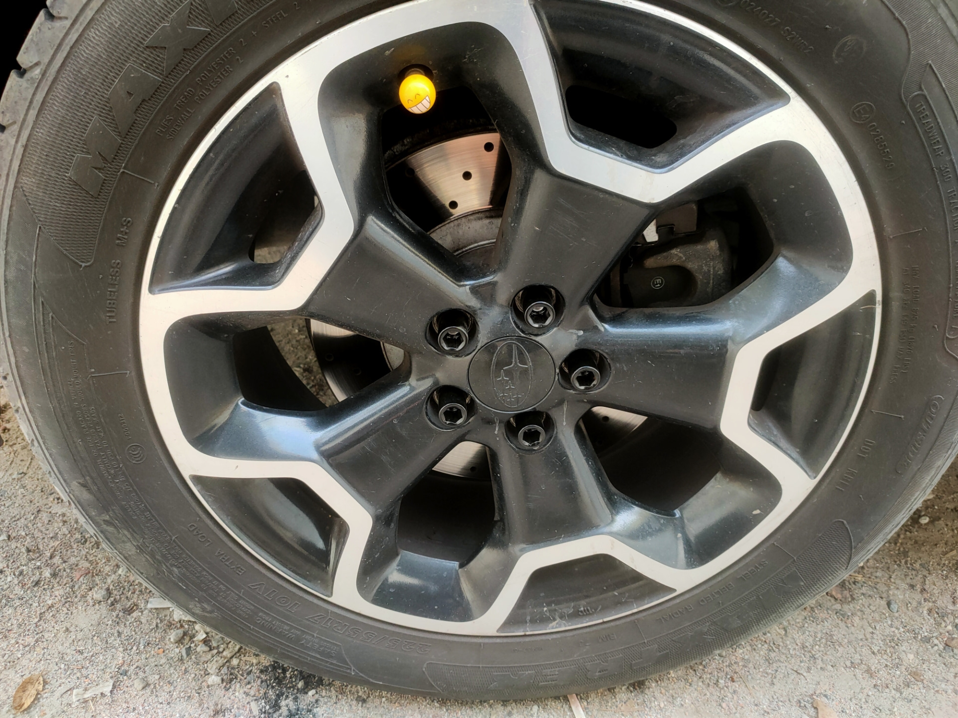 Защитные колпачки и гайки TopFit — Subaru XV (1G), 2 л, 2013 года ...